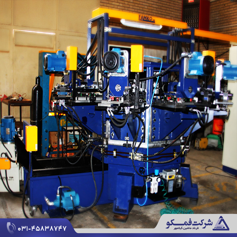 ماشین ترانسفر 8 ایستگاه با یونیت های هیدرولیک - شرکت فرناد ماشین کیانمهر